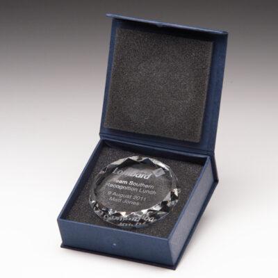 Oxford Crystal Engraved Glass Paperweights In Presentation Box | Helen ...